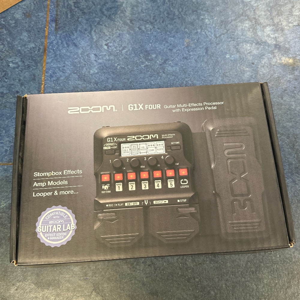 Pre-owned Zoom g1x four guitar multi effects processor boxed - Own4Less